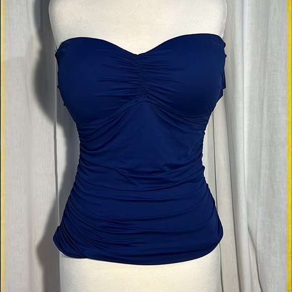 La Blanca | Swim | La Blanca Royal Blue Sweetheart Neck Ruched ...